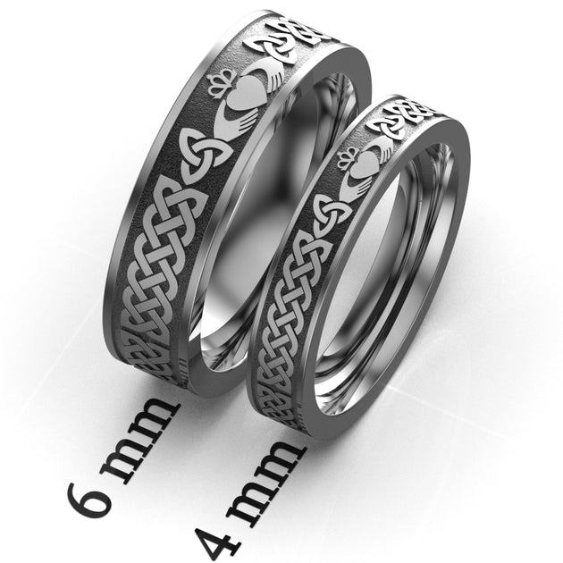 Claddagh Wedding Ring Sets | Shop Diamond Claddagh Wedding Ring Sets ...