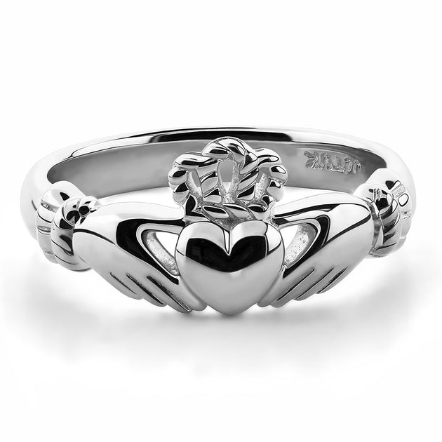 Gold Claddagh Ring Collection | Order a White Gold Claddagh Ring, 14k ...