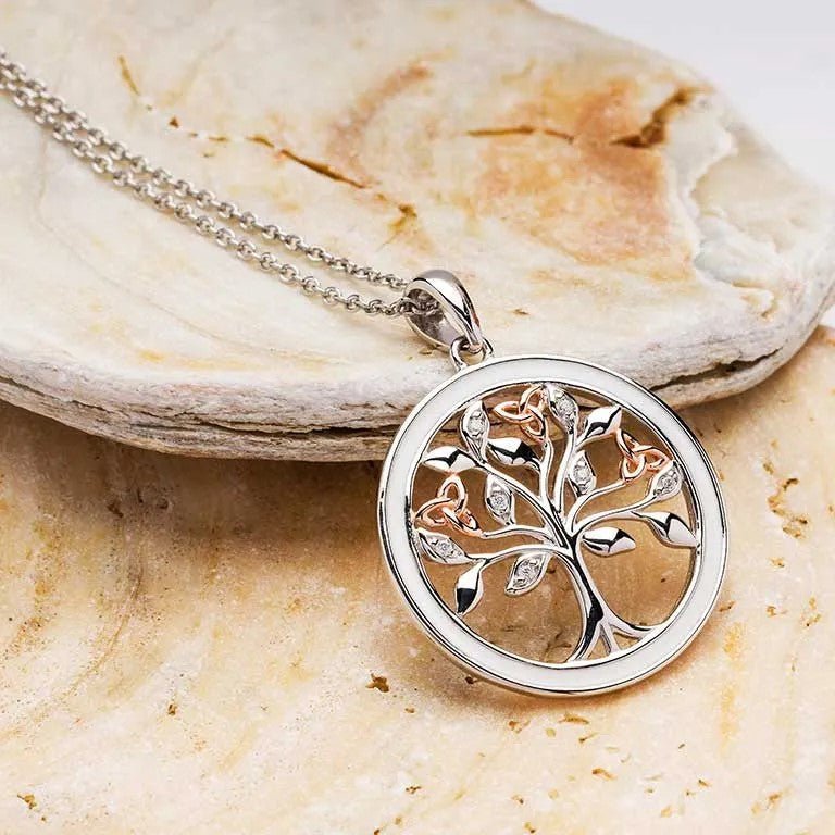 Sterling Silver Enamel Tree of Life Pendant with Chain SP2336 ...